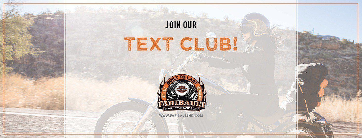 Join Our Text Club | Faribault Harley-Davidson® Minnesota